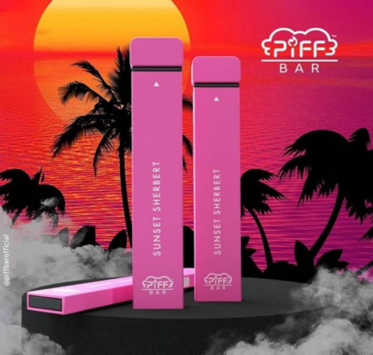 Piff Bar Sunset Sherbert disposable device - Piff Bars Official